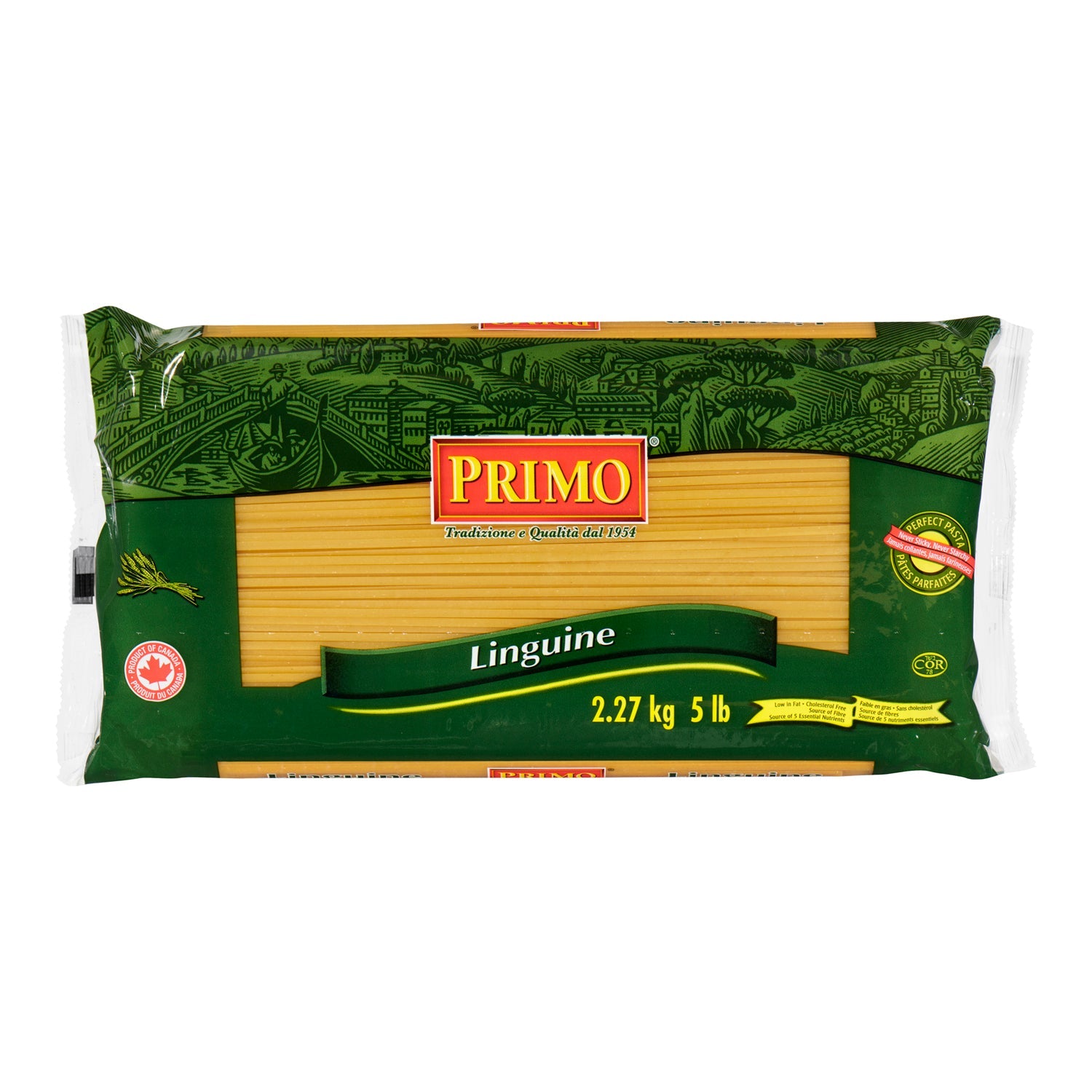 Pasta Linguine 10 in. - 4 x 5 lbs - Primo - Restaurant and Foodservice ...