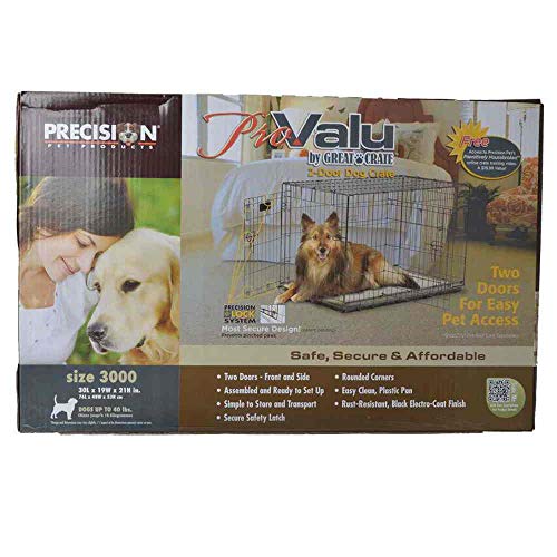 Precision ProValu Crate Two Door (3000 Black, 30x19x21) – inovago
